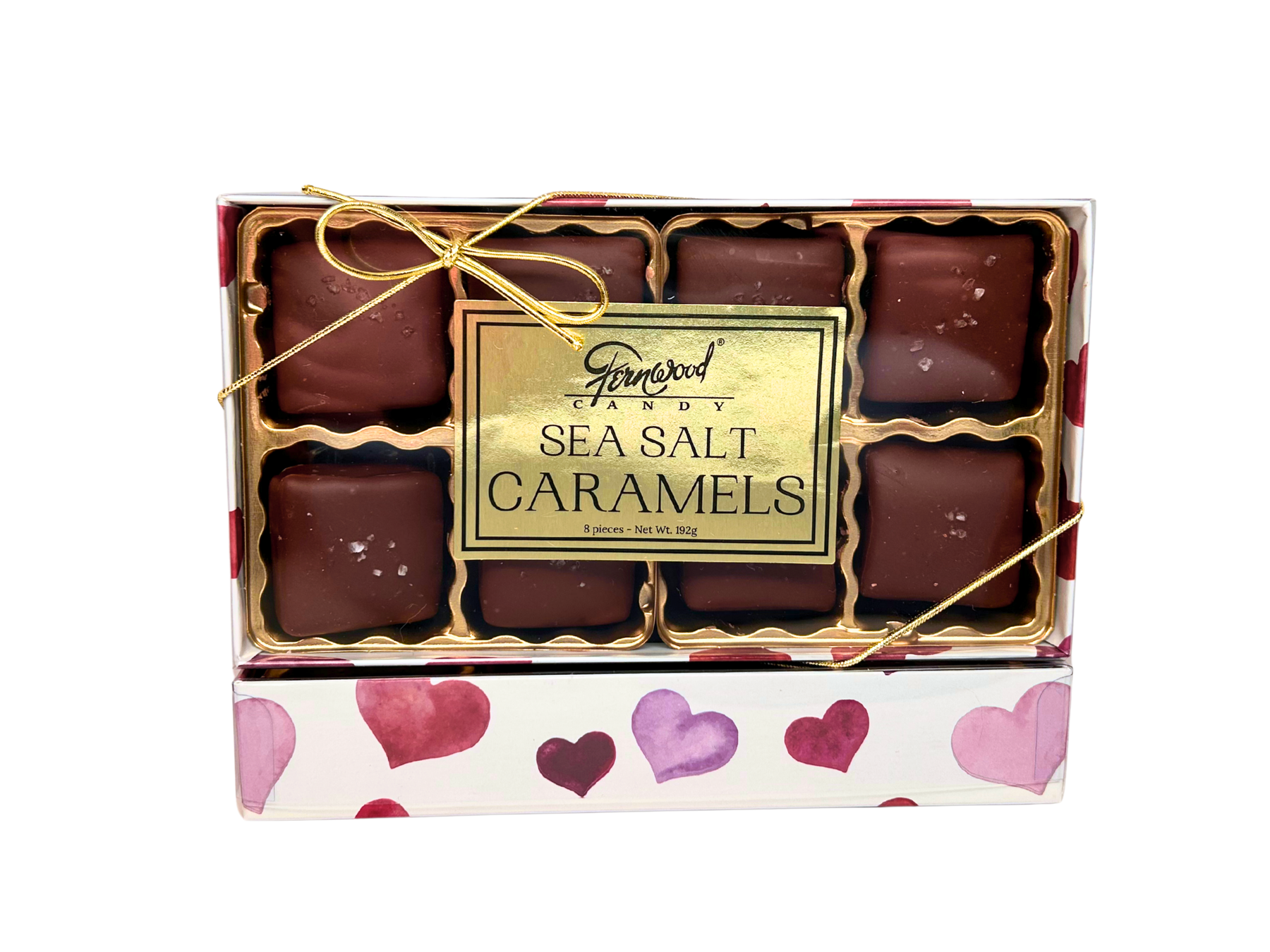 Valentine's Day Sea Salt Caramels - 8 pc – Fernwood Candy