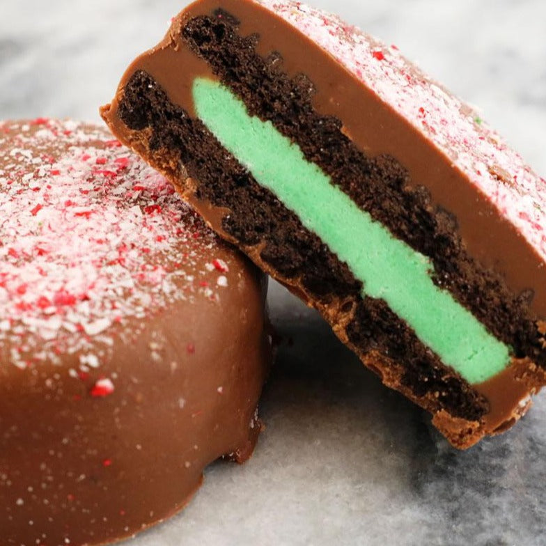 Milk Chocolate Dipped Mint Cookies – Fernwood Candy